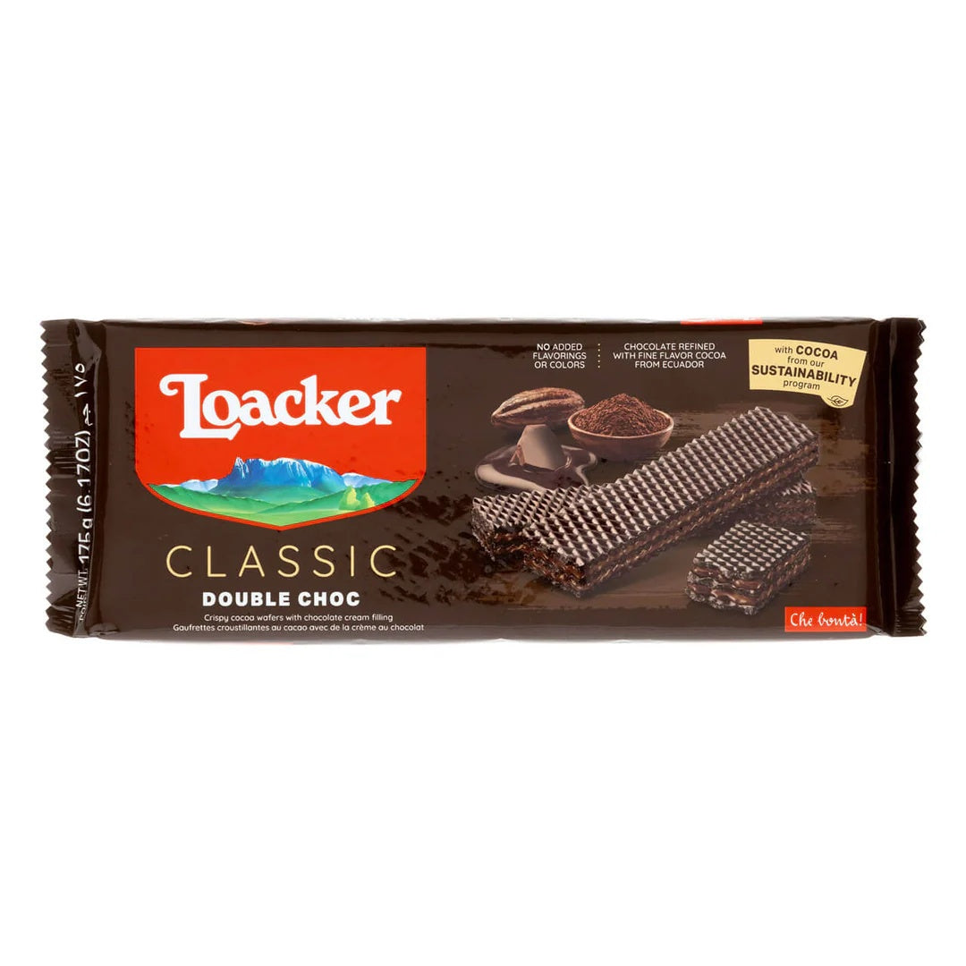 Loacker Double Chocolate 1.59 ounces 12 pack | LOACKER | Chocolate Col